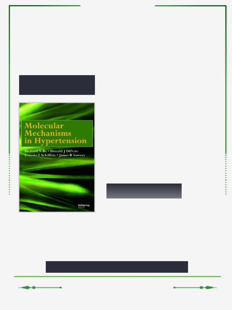 Molecular Mechanisms in Hypertension 1st Edition Richard N. Re ebook ...