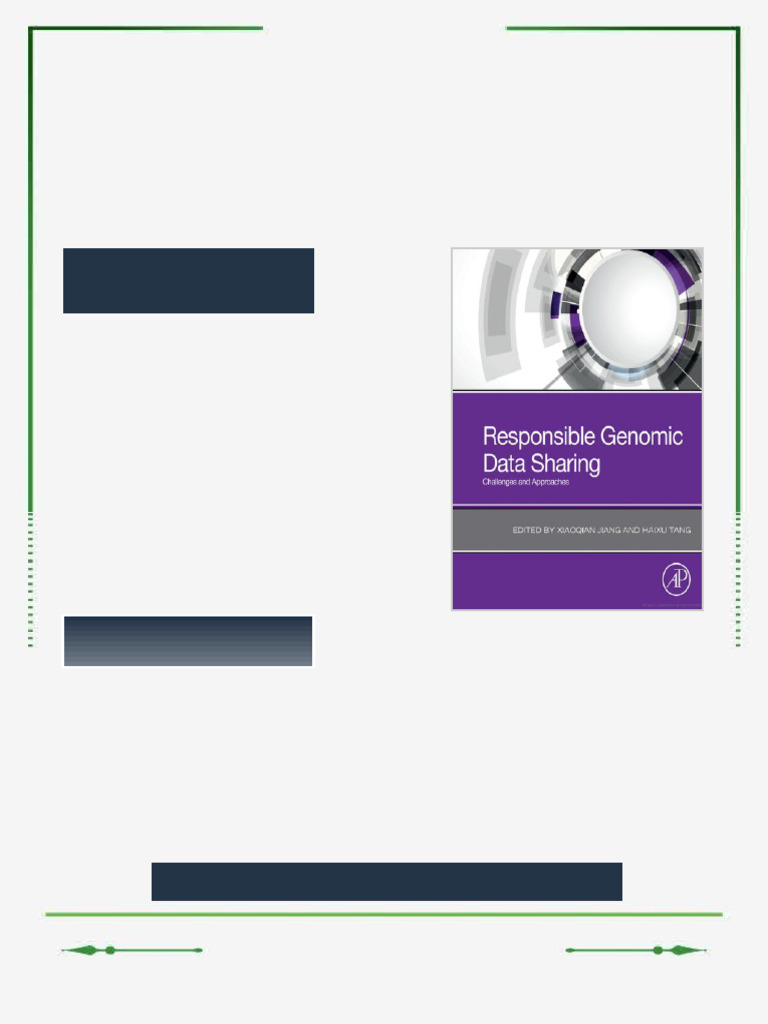 Responsible Genomic Data Sharing: Challenges and Approaches 1st Edition ...