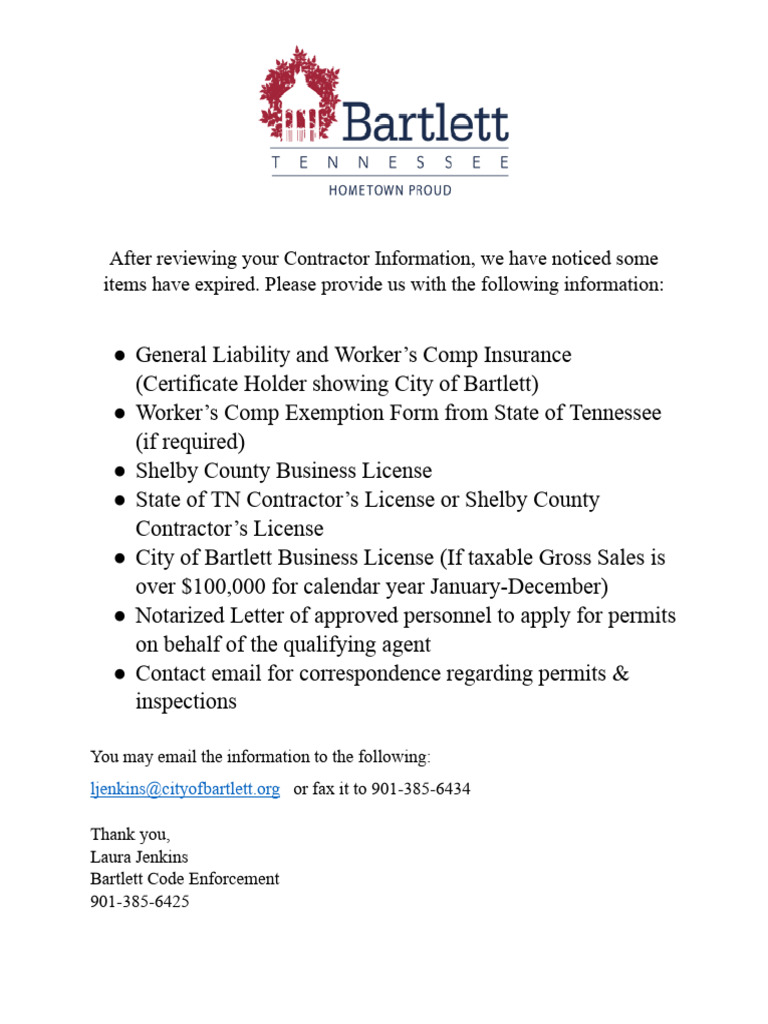 Updated Contractor Info Letter-2023.Docx | PDF