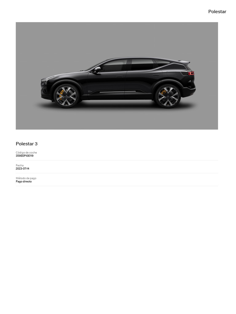 Polestar 3 | PDF | Carros deportivos | Coche
