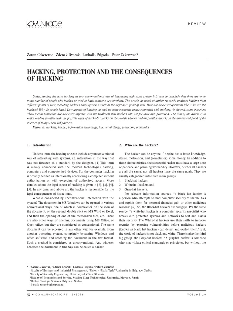 Understanding Hacking and Its Impacts | PDF | Security Hacker | Security