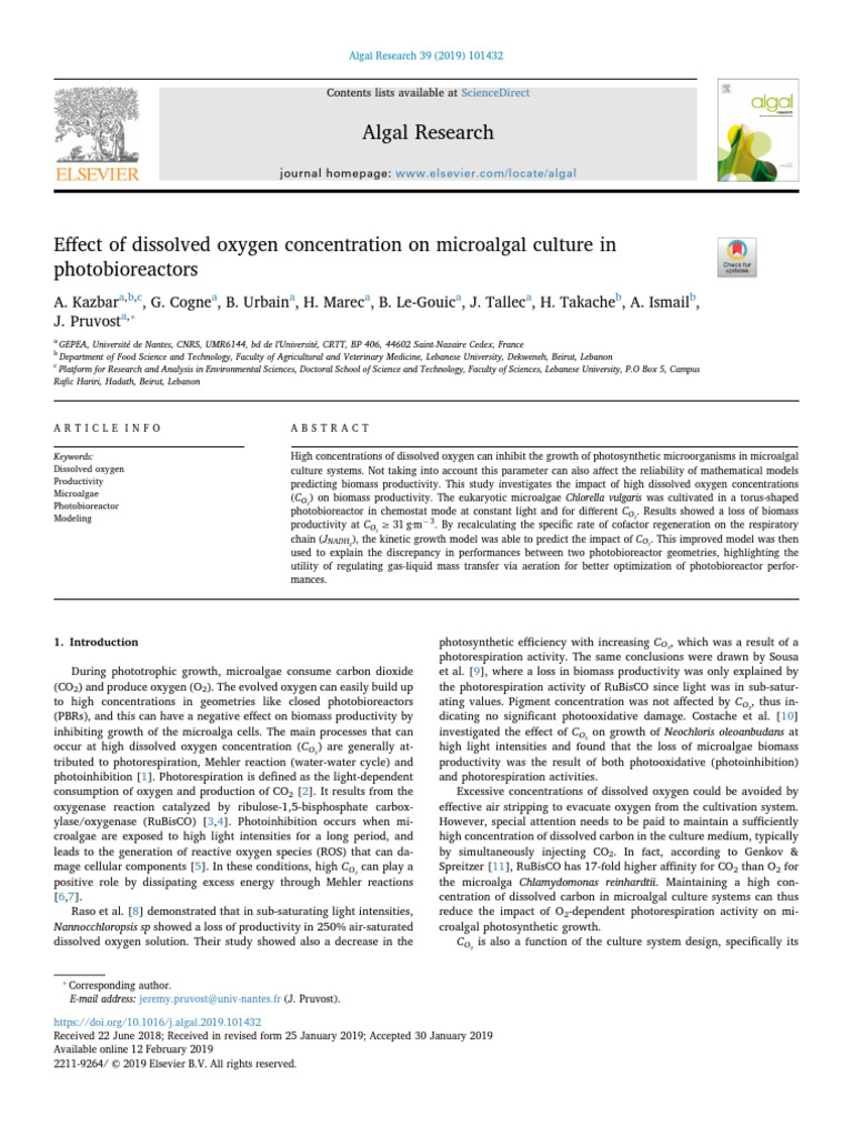 Algal Research | PDF | Carbon Dioxide | Photosynthesis