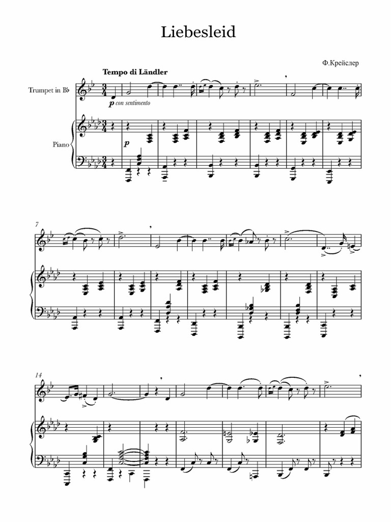 Kreysler - Liebesleid | PDF