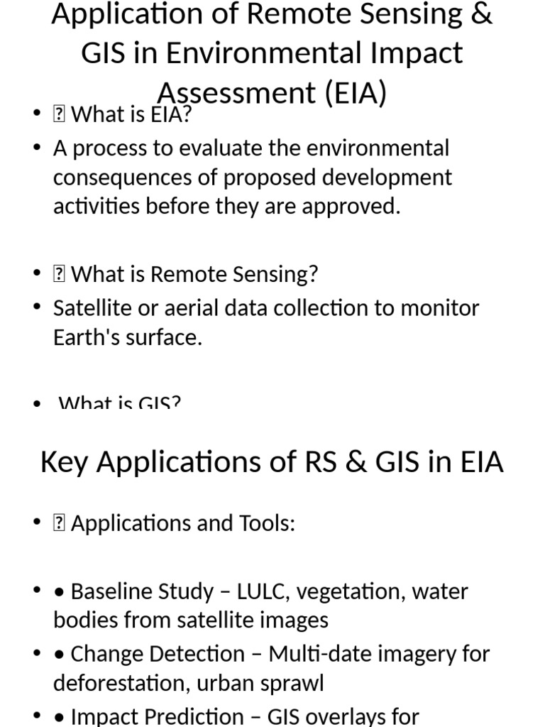 RS GIS EIA Infographics Visuals | PDF