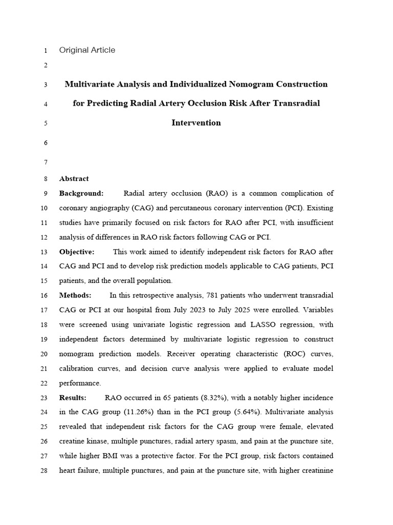 CDT-2025-1-614-RV9-4889 | PDF | Percutaneous Coronary Intervention ...