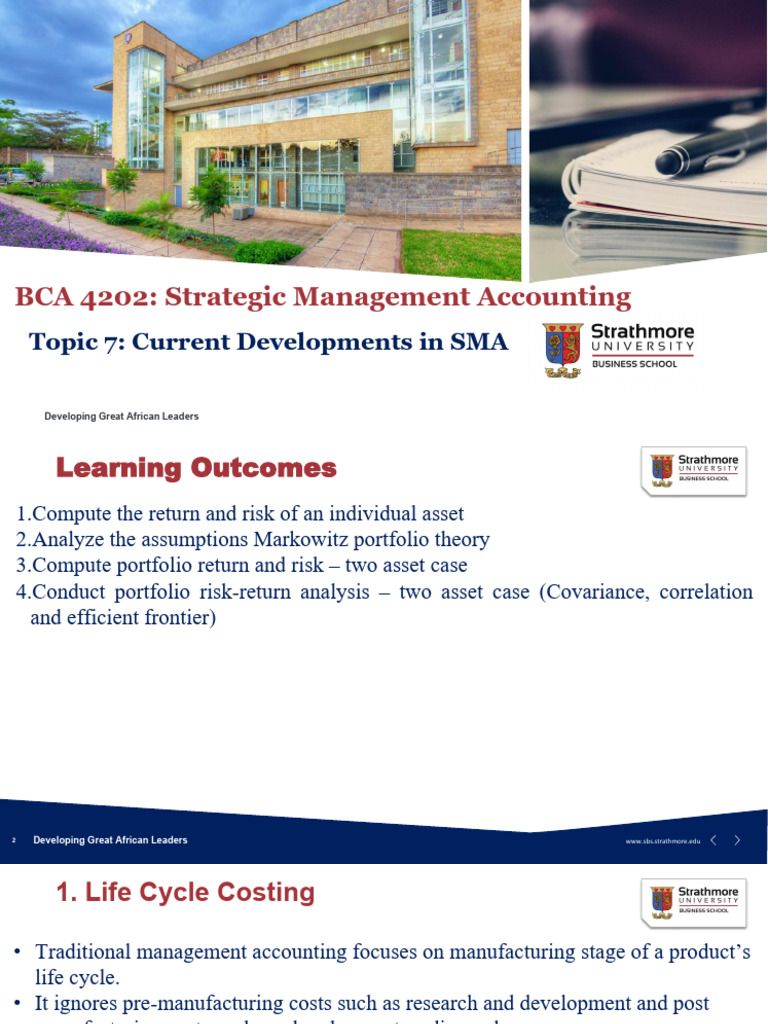 SMA-Topic 7-Current Development in SMA | PDF | Profit (Economics) | Prices