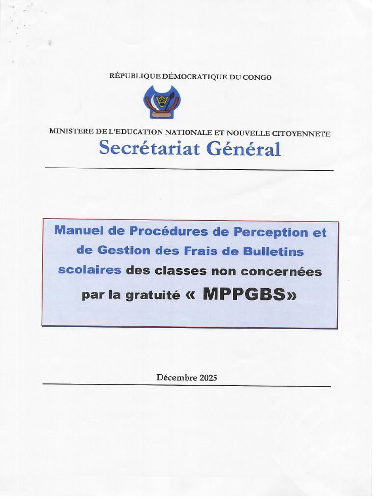 Manuel de Procedure | PDF