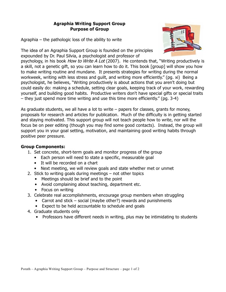 Agraphia - Purpose and Structure | PDF | Goal | Goal Setting