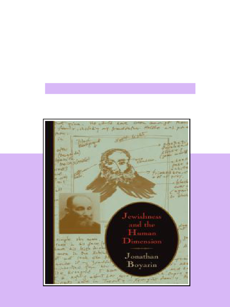 (Ebook) Jewishness and the Human Dimension by Jonathan Boyarin ISBN ...