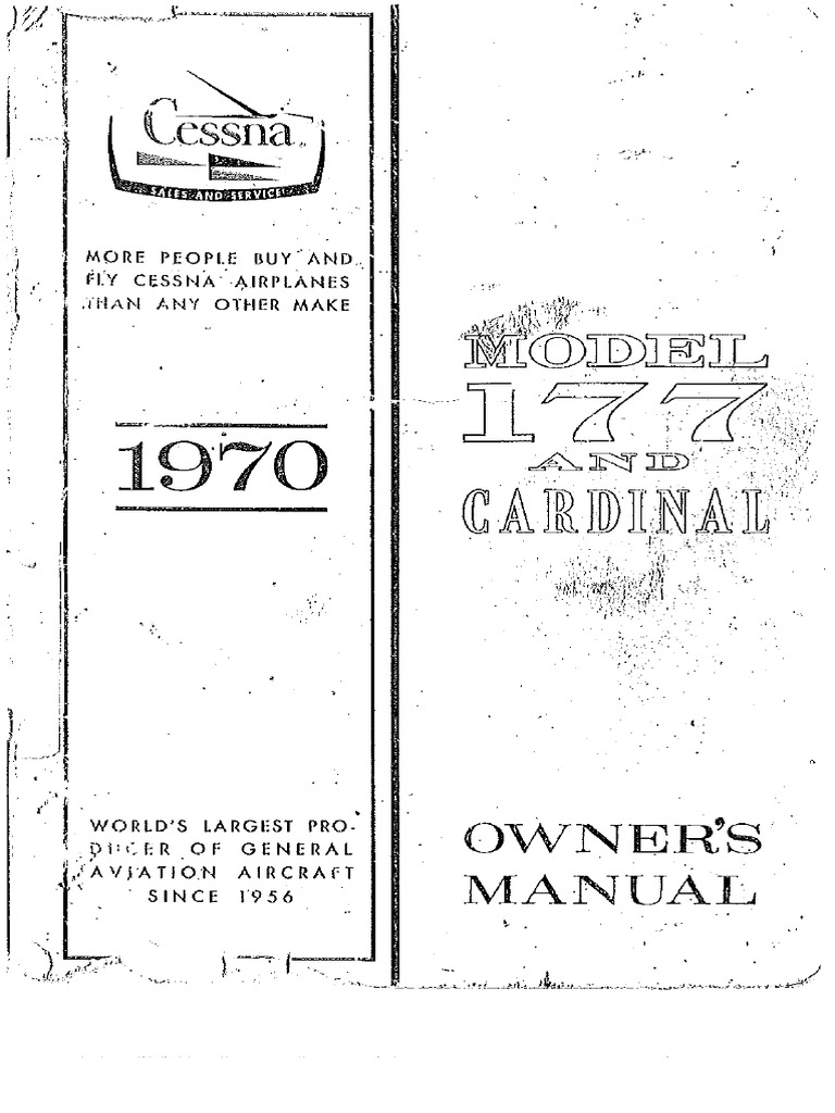 1970 Cardinal 177B POH | PDF