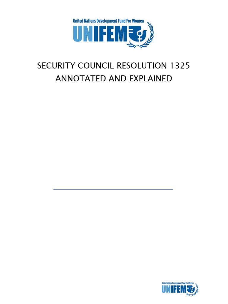 Annotated 1325 | PDF | International Humanitarian Law | Refugee