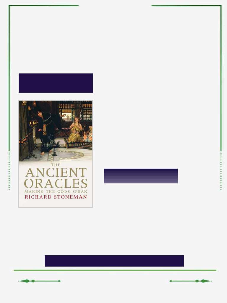 The Ancient Oracles Richard Stoneman Ebook Simplified Edition | PDF ...
