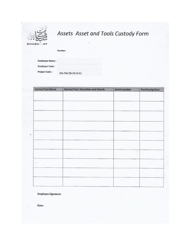 Asset Form | PDF