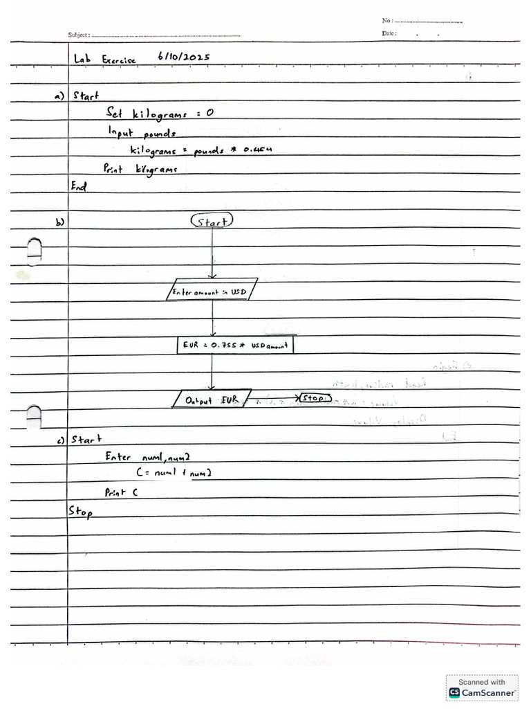 Lab Exercise BITE 1513 6.10.25 | PDF