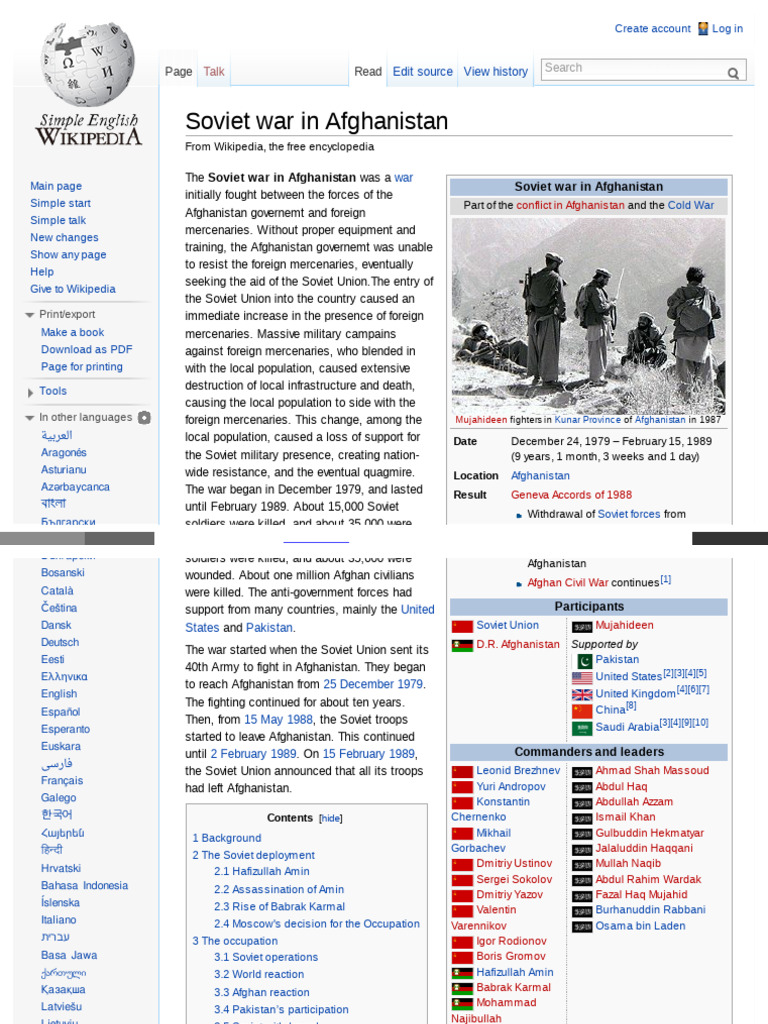 Soviet War in Afghanistan Overview | PDF | Soviet–Afghan War | Afghanistan
