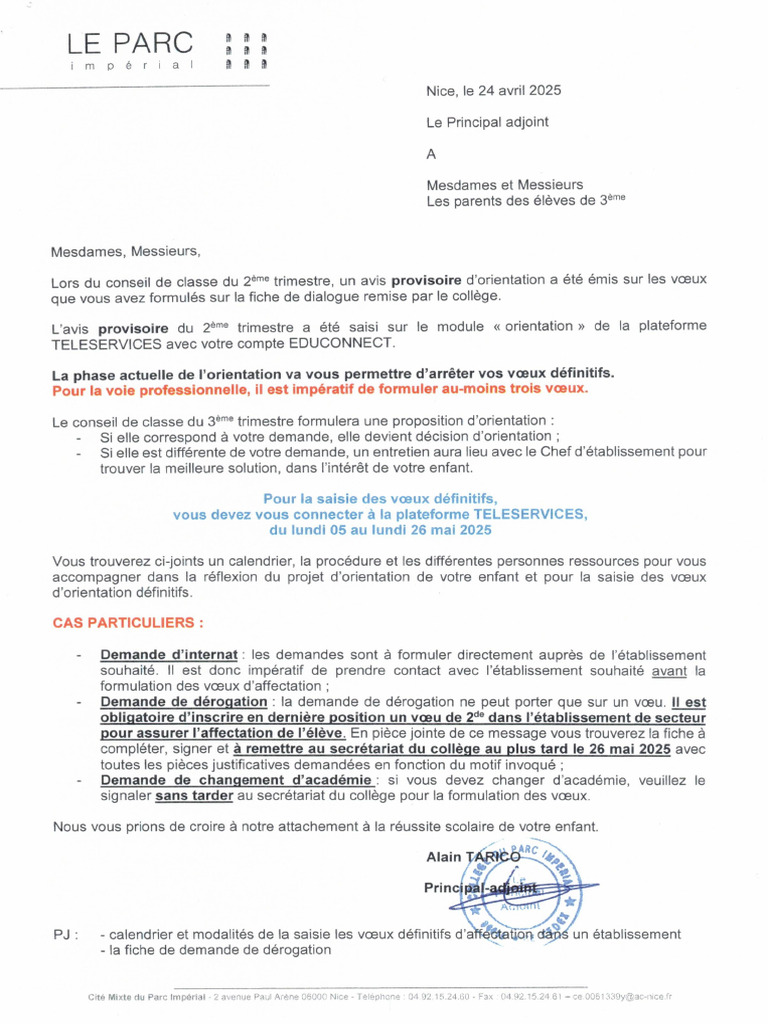 Orientation 3emes Phase Definitive 2025 | PDF