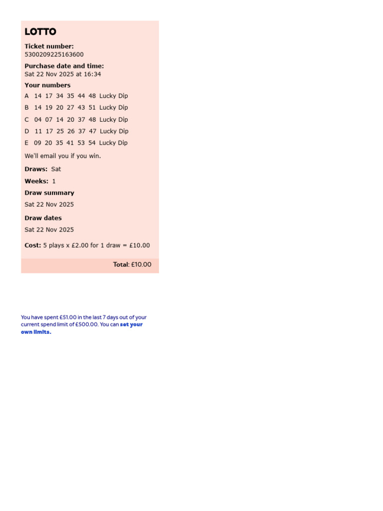 Lotto | PDF
