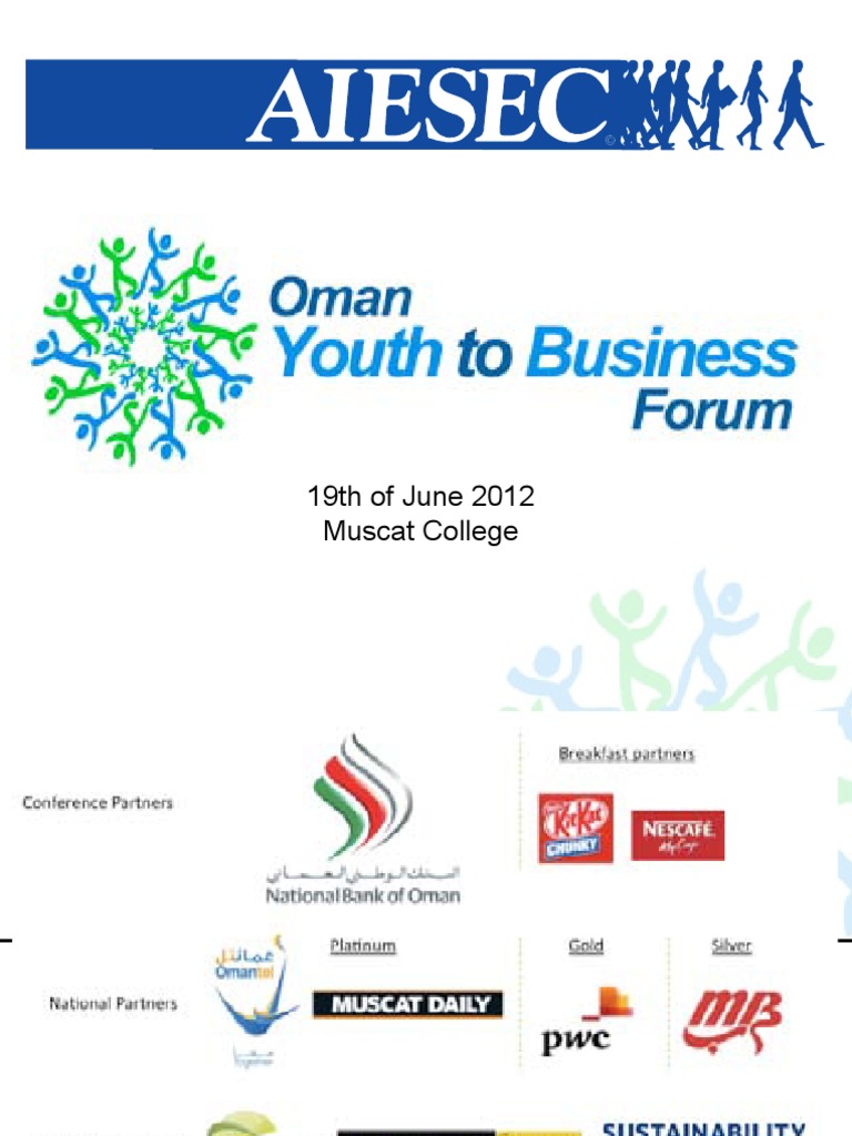 AIESEC in Oman Youth To Business Forum Booklet | PDF | Oman | Corporate ...