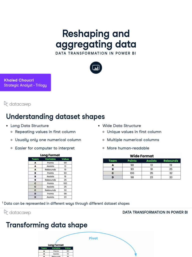 Data Transformation Techniques in Power BI | PDF