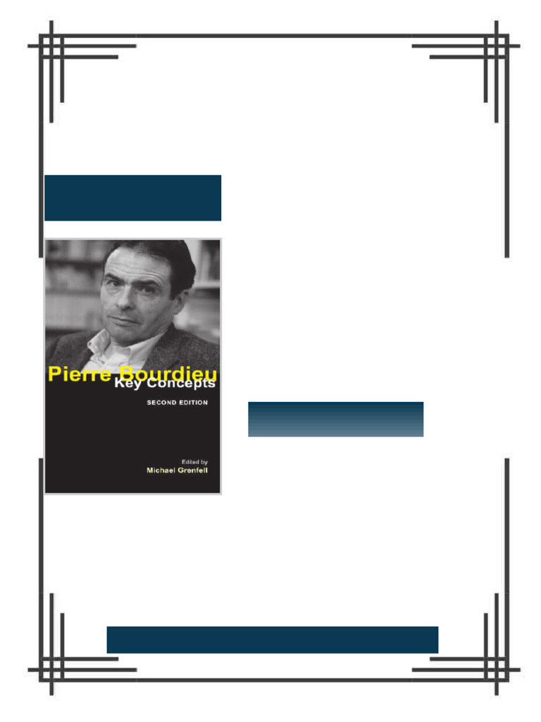 Pierre Bourdieu Key Concepts Michael Grenfell ebook supplementary ...