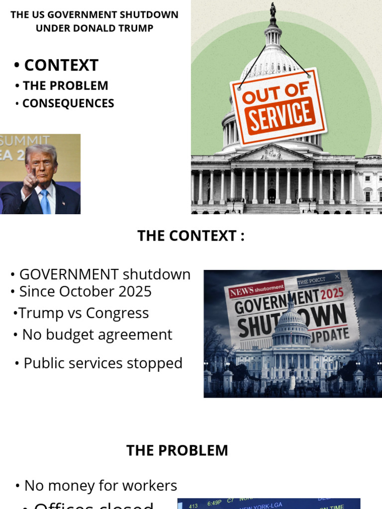 Impact of Trump's 2025 Government Shutdown | PDF