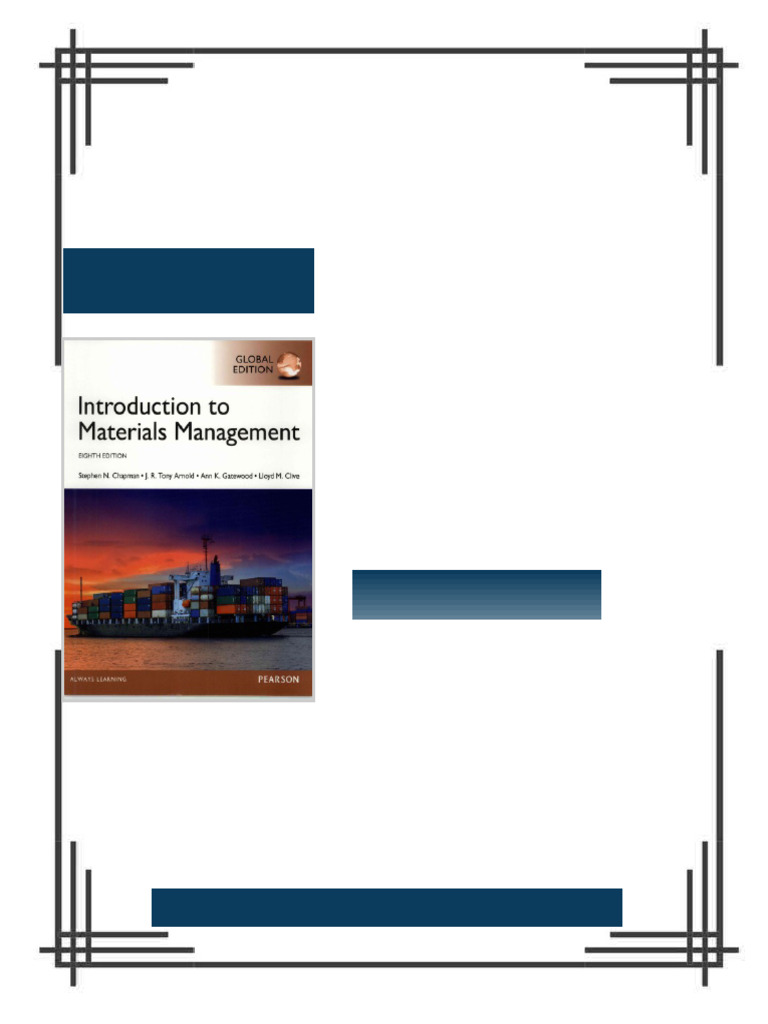 Introduction to Materials Management Steve Chapman eBook instantly ...
