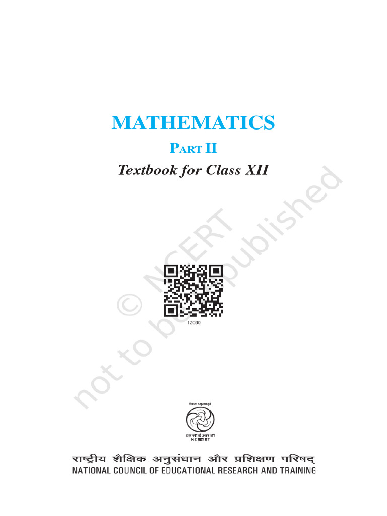 Class 12 Math Syllabus | PDF | Vector Space | Equations