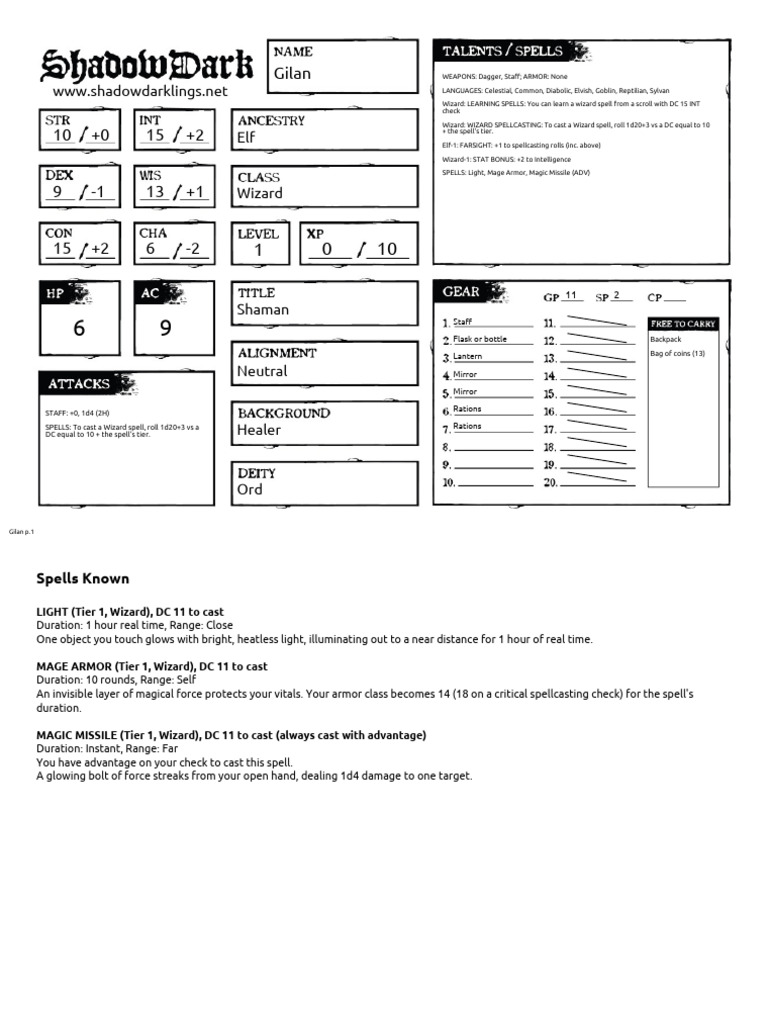 03 Gilan | PDF | Fantasy Role Playing Games | Dungeons & Dragons