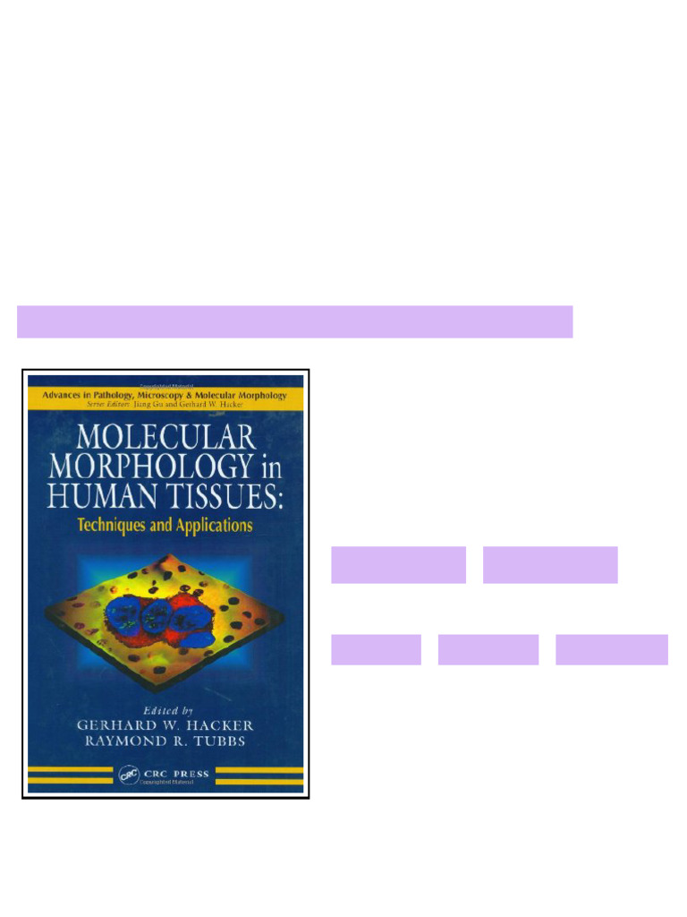 Molecular Morphology in Human Tissues Techniques and Applications ...