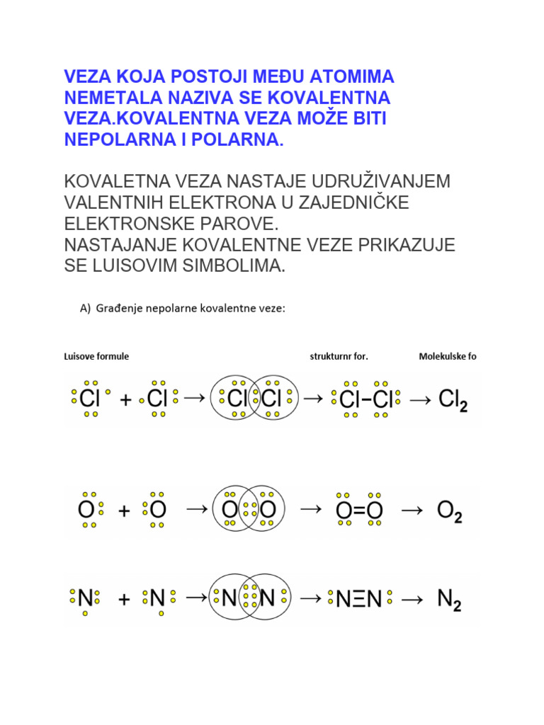 12hem7 Kovalentna Veza | PDF