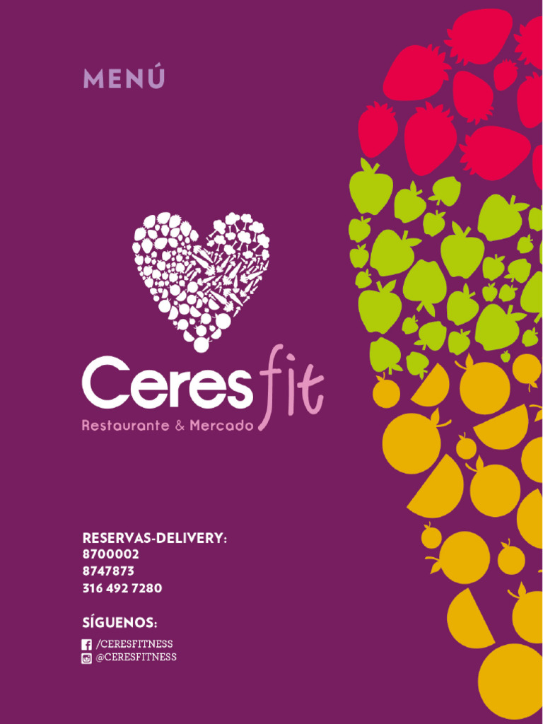 Menu Ceres Fit 2020 | PDF