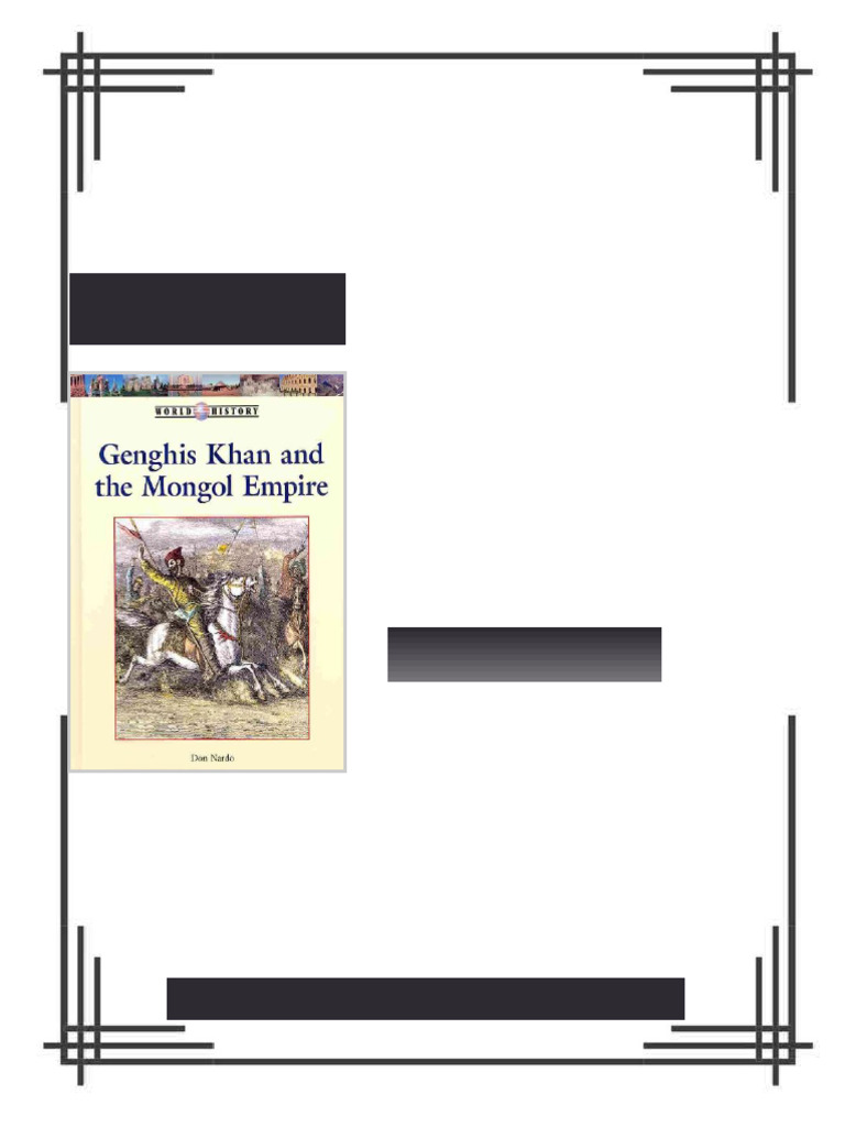 Genghis Khan and the Mongol Empire World History Don Nardo ebook ...