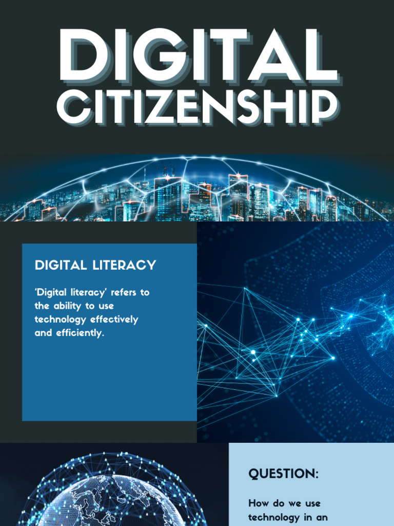 Digital Citizenship Technologies Prez | PDF
