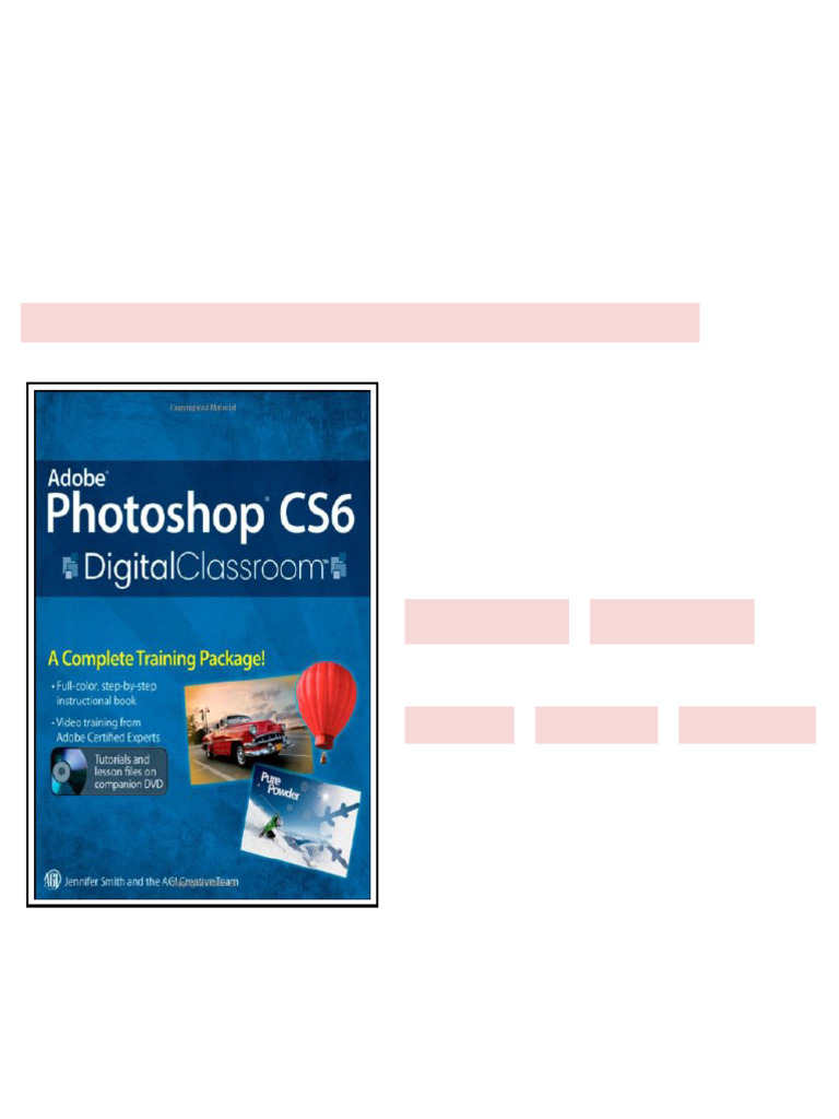 Adobe Photoshop CS6 Digital Classroom 1st Edition Jennifer Smith ...