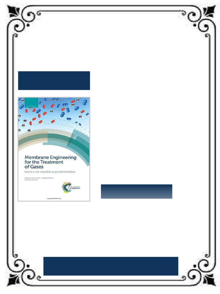 Membrane Engineering for the Treatment of Gases Volume 1 Gas separation ...