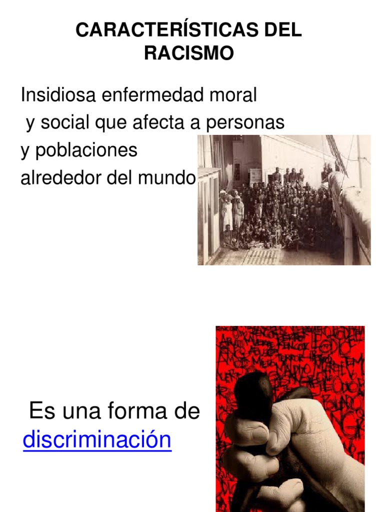 Características Del Racismo | PDF