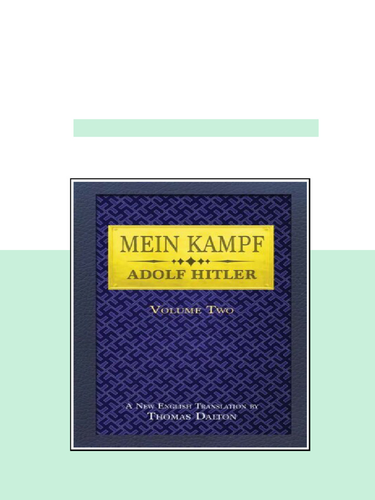 (Ebook) Mein Kampf, Dalton Translation by Thomas Dalton ISBN ...