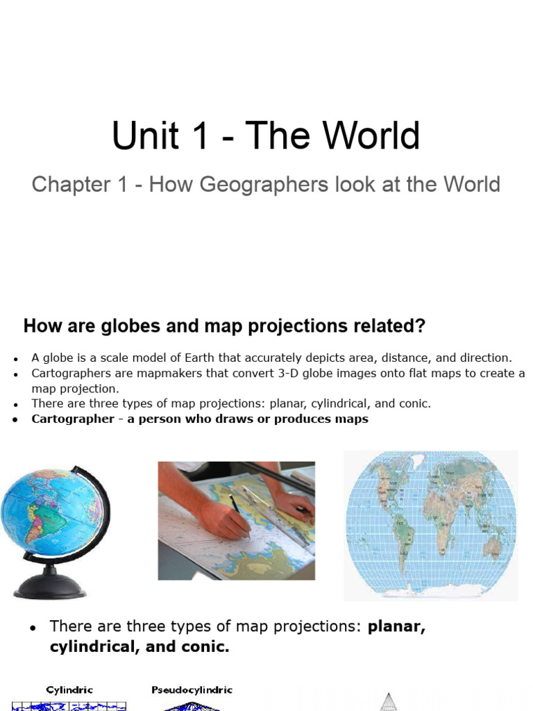 U1 - The World, Chapter 1 - How Geographers Look at the World | PDF ...