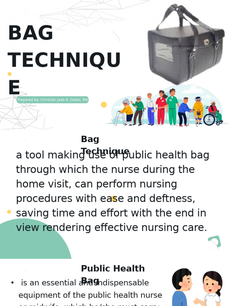 Bag Technique Notes | PDF | Hand Washing | Nursing