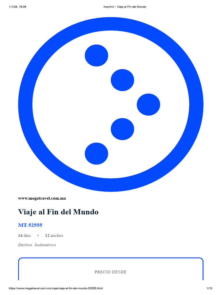 Viaje - Viaje Al Fin Del Mundo MT-52555 | PDF