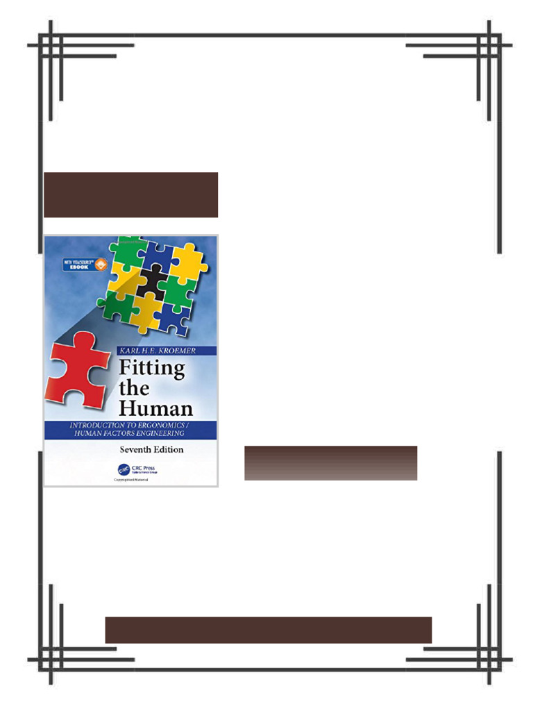 Fitting the Human: Introduction to Ergonomics / Human Factors ...