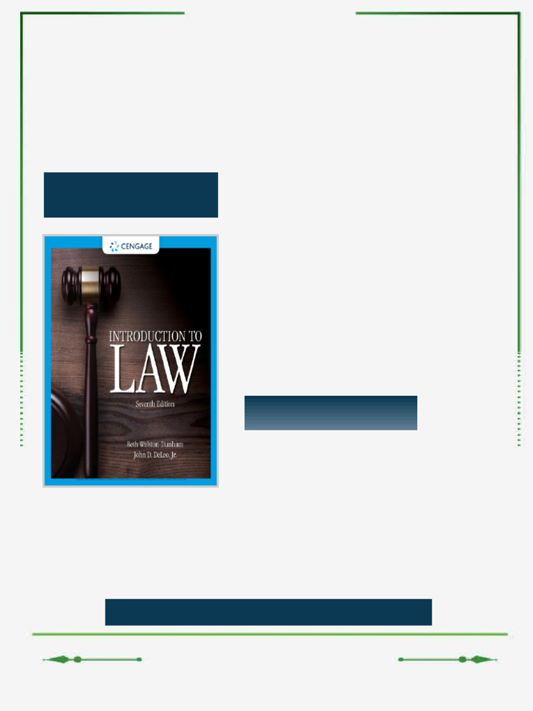 Introduction to law 7th Edition Edition University Of South Alabama ...