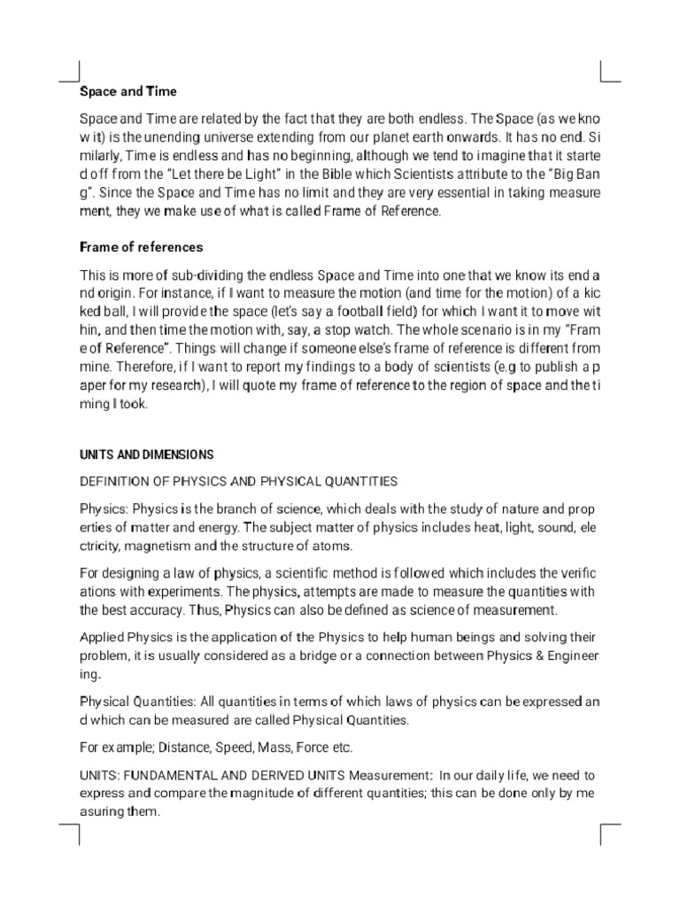 Phy 101 Note Ksuk 2024 - Phoenix | PDF