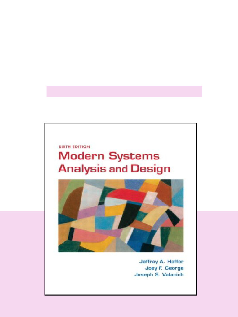Modern Systems Analysis And Design 6th Edition Jeffrey A Hoffer full ...