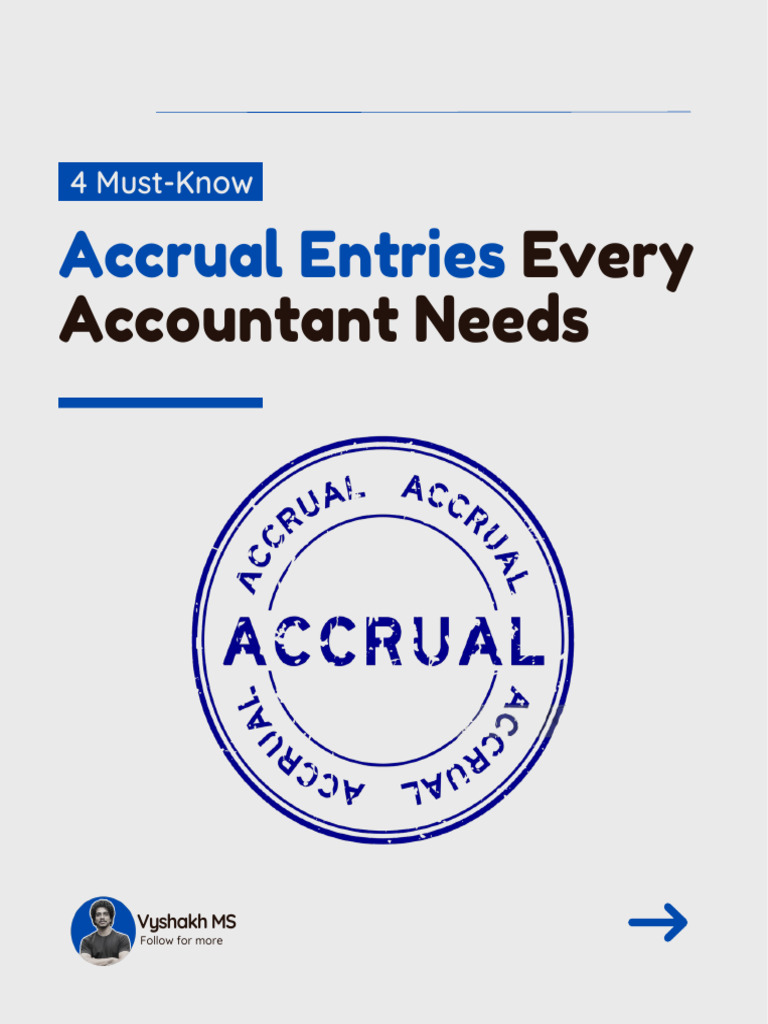 Accrual Entries | PDF
