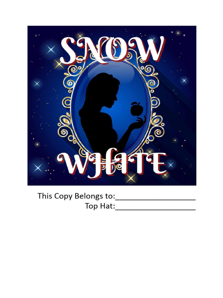 Snow White Stage Production Script | PDF | Snow White