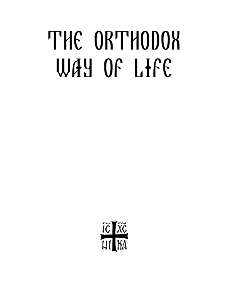 The Orthodox Christian Way of Life | PDF | Sacraments | Meditation