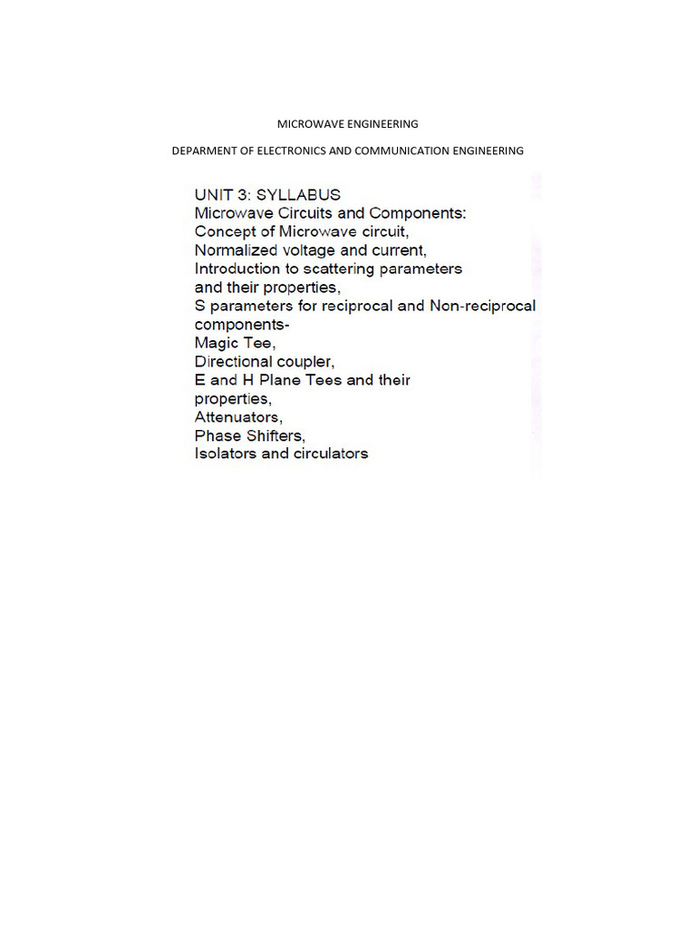 Microwave Waveguide Components Guide | PDF | Waveguide | Electronics