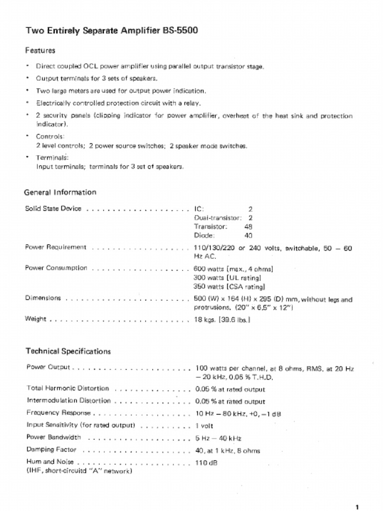 Hfe Setton Bs-5500 En | PDF