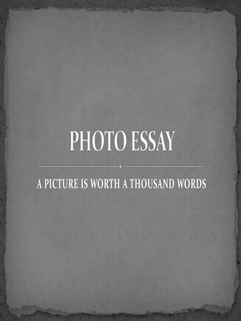 Photo essay - lecture 1 | PDF